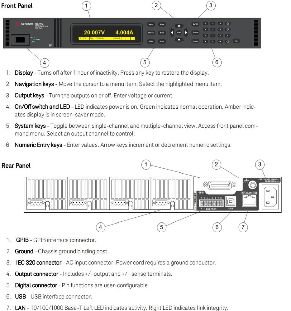 N670xC Modular Power System Mainframes - Keysight Technologies | Mouser